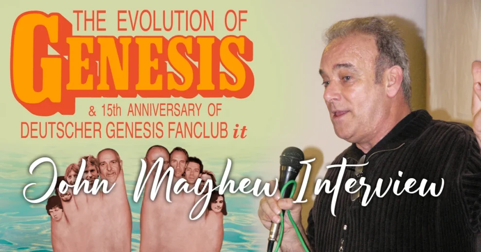 Genesis: John Mayhew Interview (2006) : Genesis News Com [it]